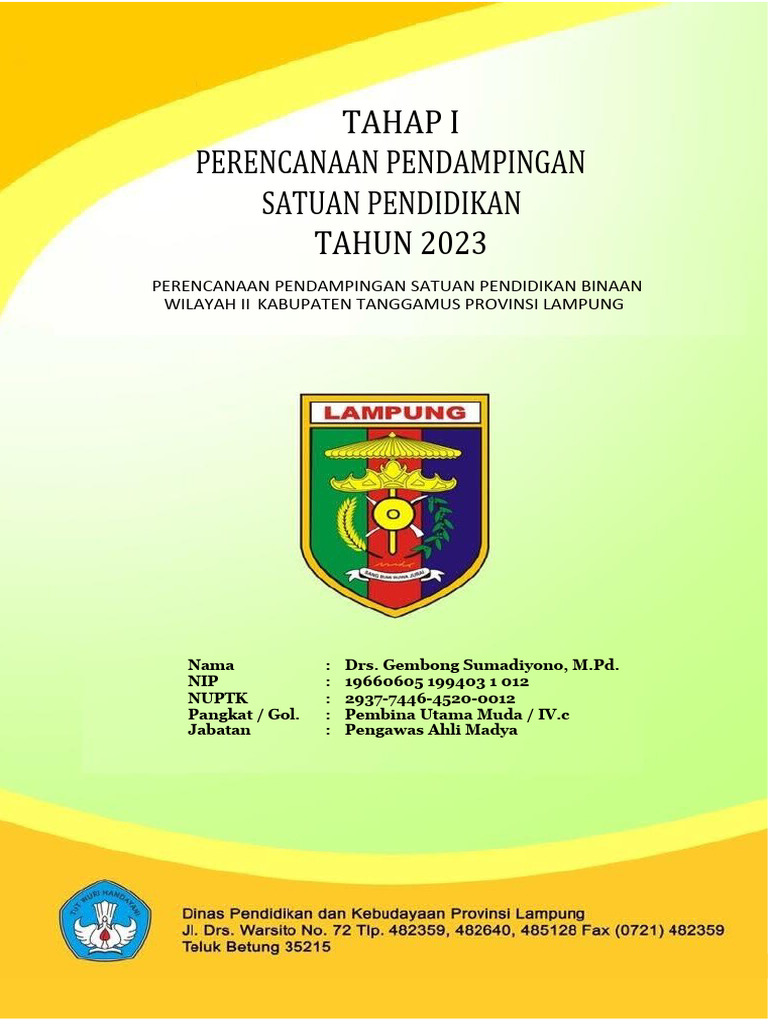 Perencanaan Pendampingan Pendidikan 2023 | PDF