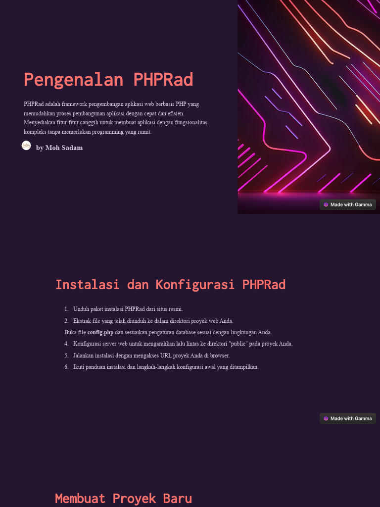 Pengenalan PHPRad | PDF | Bisnis | Komputer