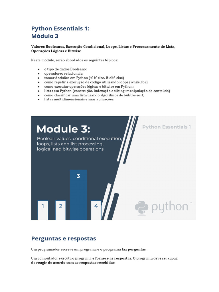Lab Python Modulo Iii Pdf Ano Python Linguagem De Programação