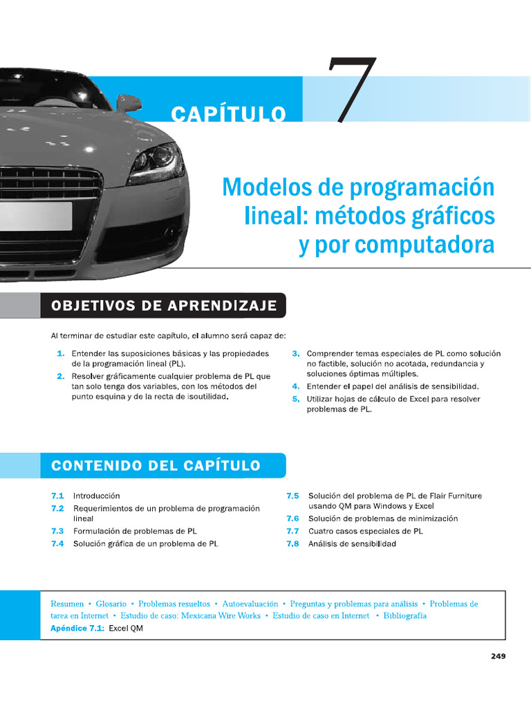 Cap7-Modelos de Programación Lineal-Render | PDF