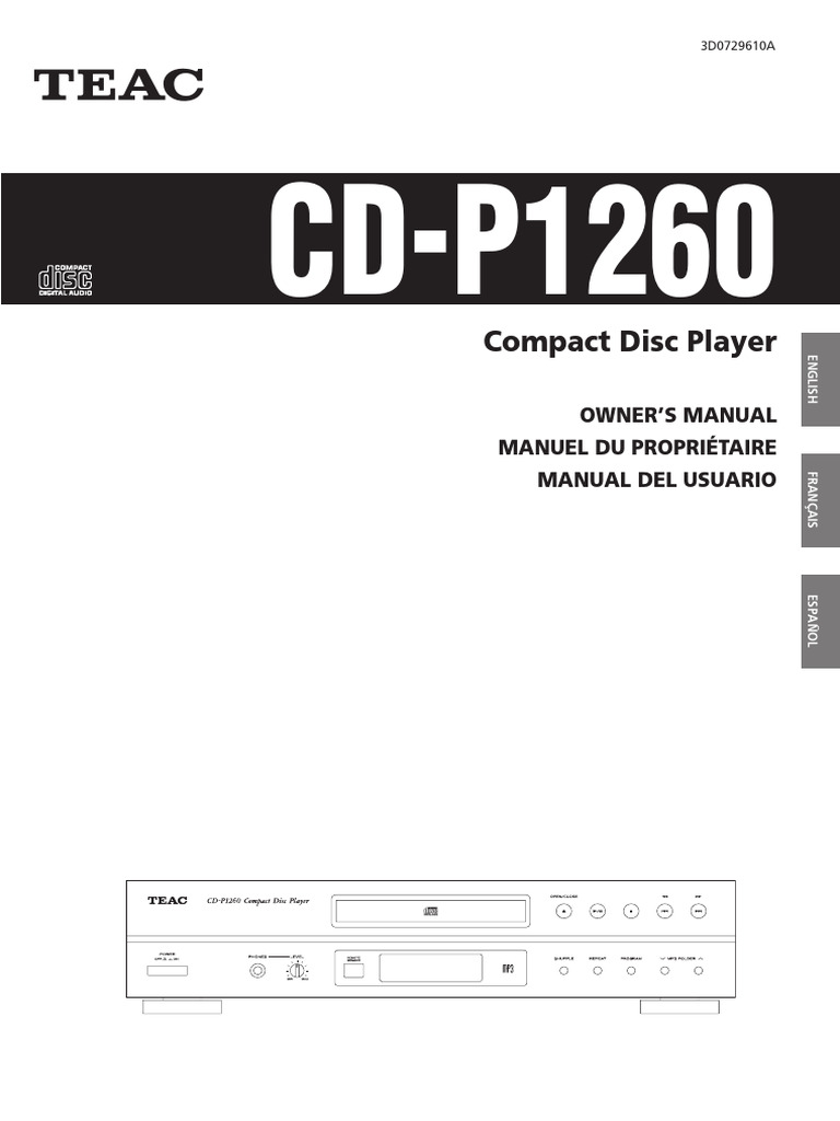 cd-p1260 Efs Om | PDF | Ac Power Plugs And Sockets | Electrical Connector
