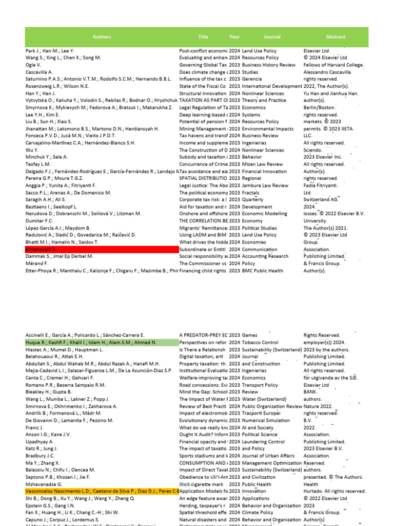 Registros de Evacion Tributaria | PDF | Taxes | Economies