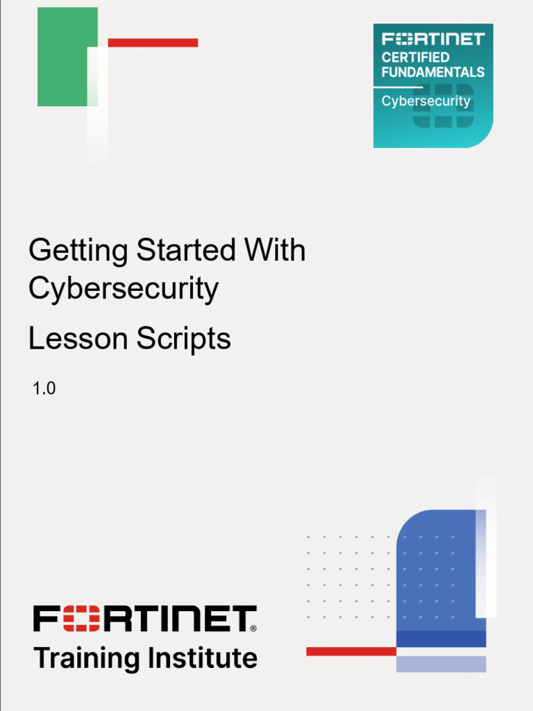 Getting Started in Cybersecurity 1.0 Lesson Scripts | PDF | Email Spam | Firewall (Computing)