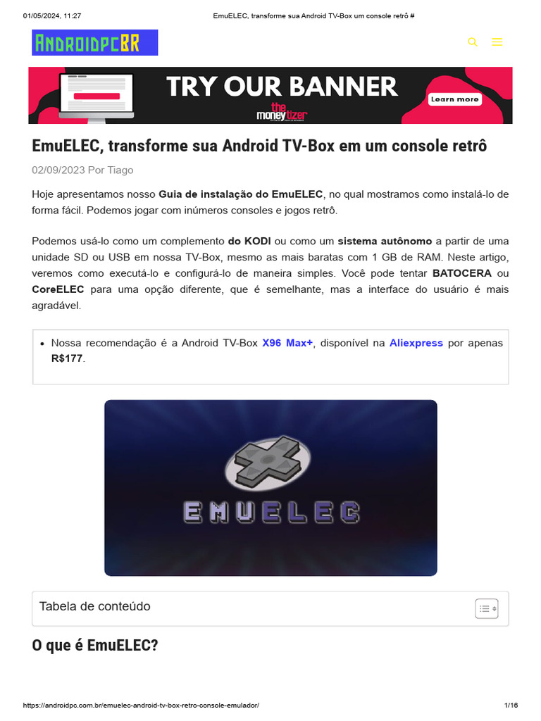EmuELEC, Transforme Sua Android TV-Box Um Console Retrô # | PDF | USB | Android (sistema ...