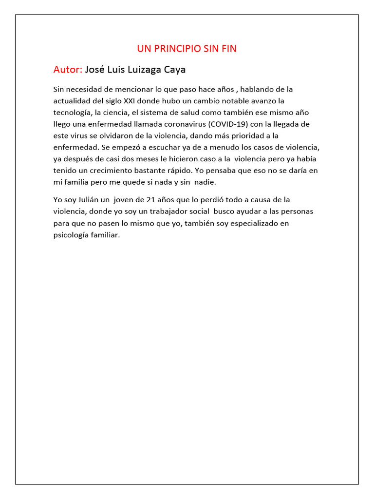 Segundo Borrador | PDF