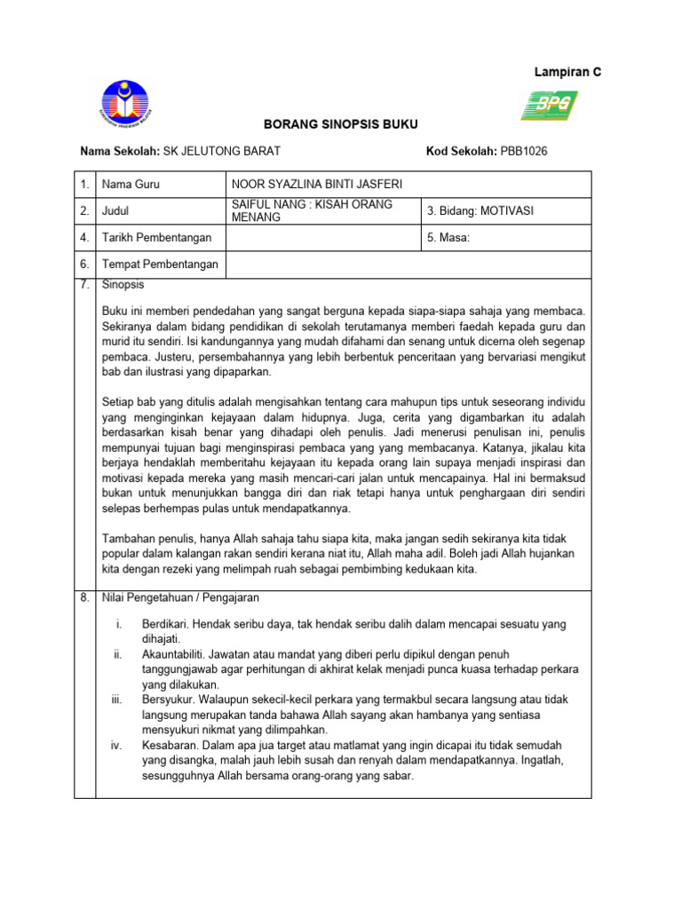 Kisah Inspirasi Saiful Nang | PDF