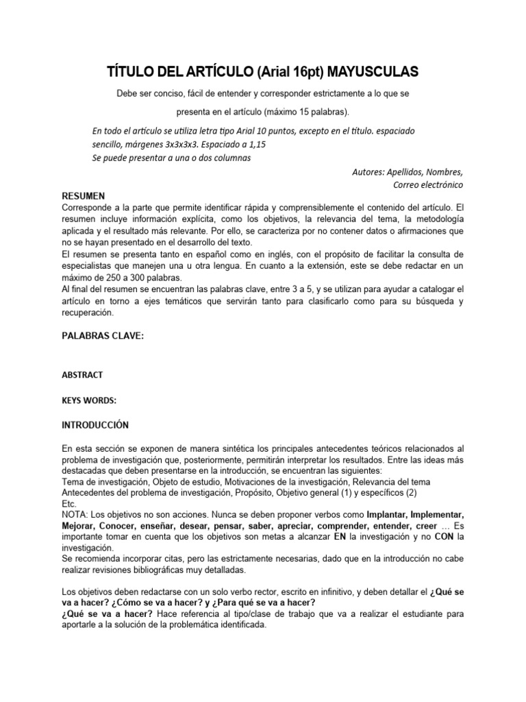 Guía para Escribir un Paper Académico | PDF | Publicación Académica ...