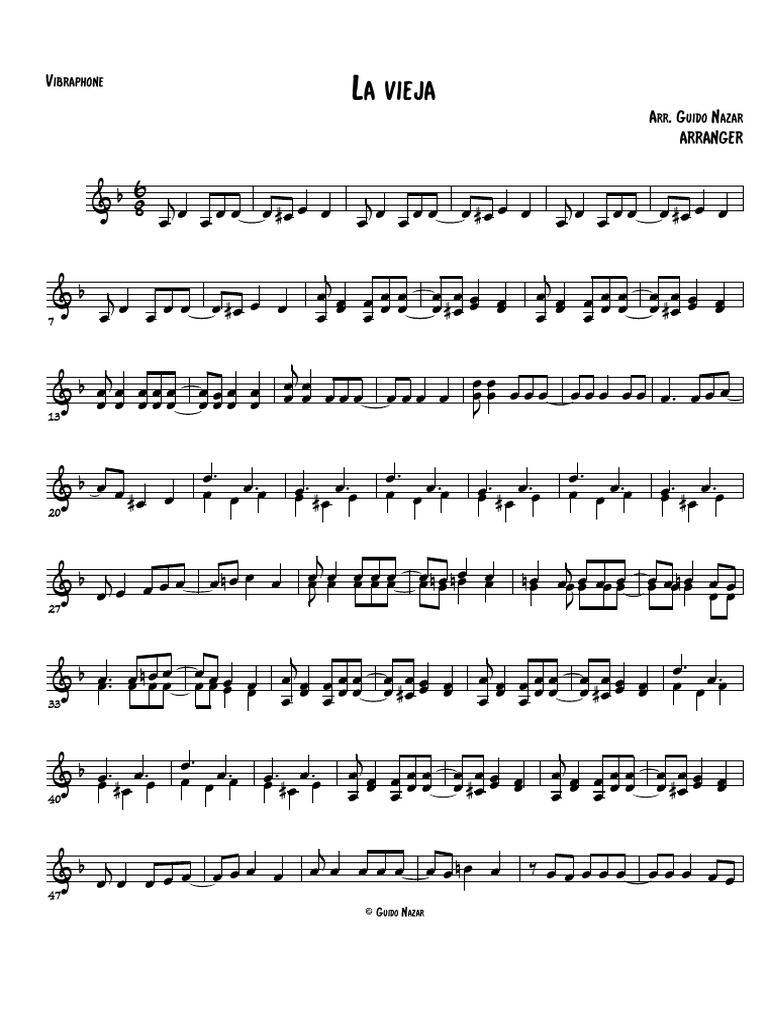 La vieja - Placas - Vibraphone | PDF