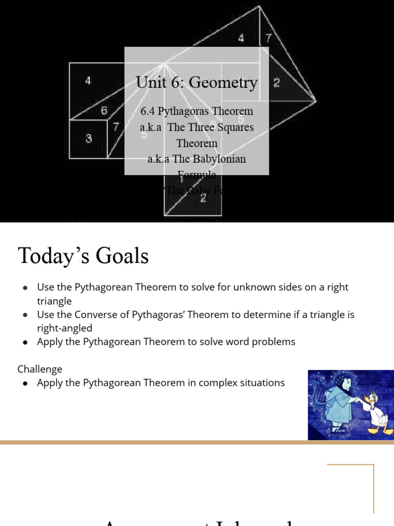 6.4 Pythagoras Theorem (Student) | PDF | Euclidean Plane Geometry | Elementary Mathematics
