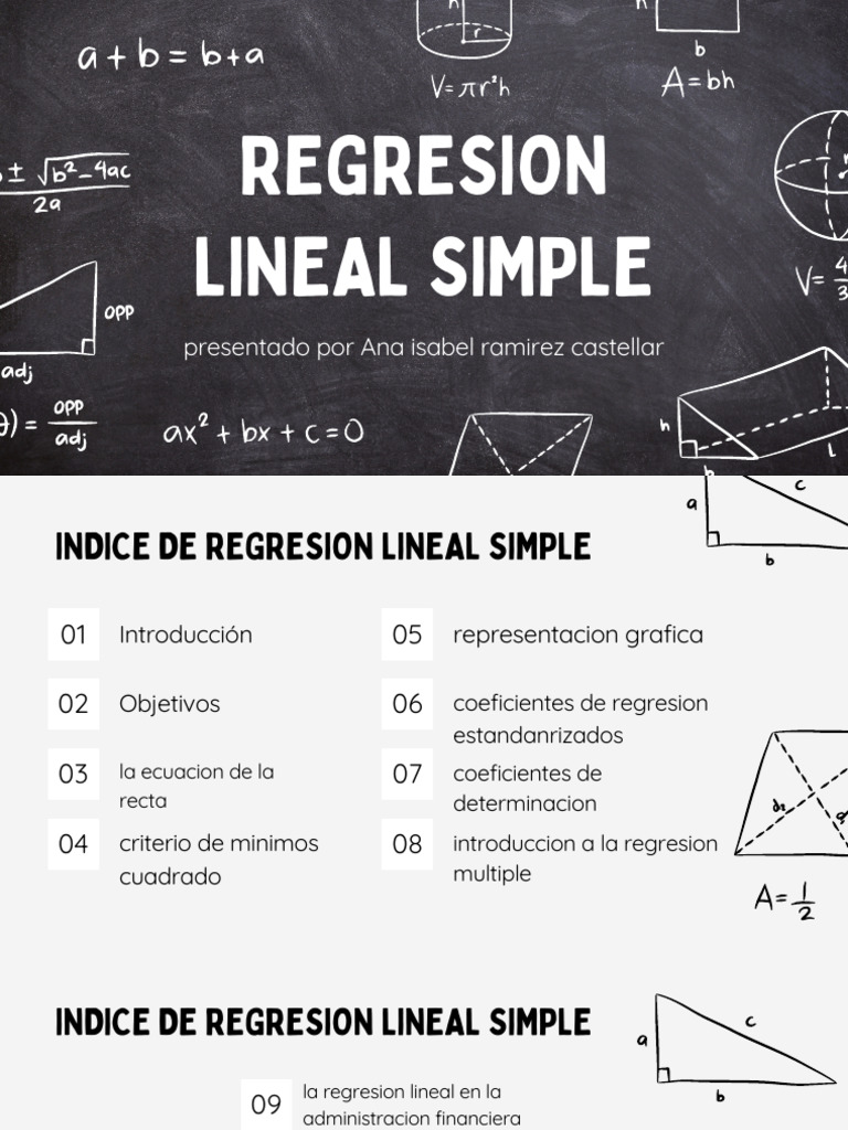 Guía de Regresión Lineal Simple | PDF | Análisis de regresión ...