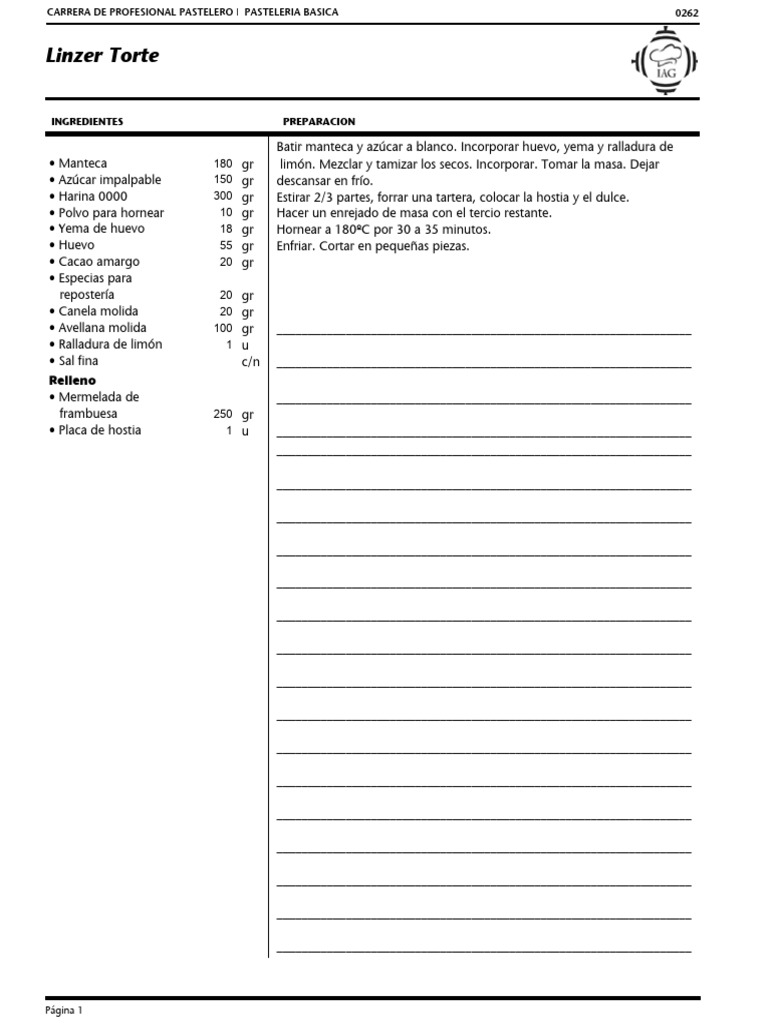 Linzer Torte | Descargar gratis PDF | Alimentos | Cocina