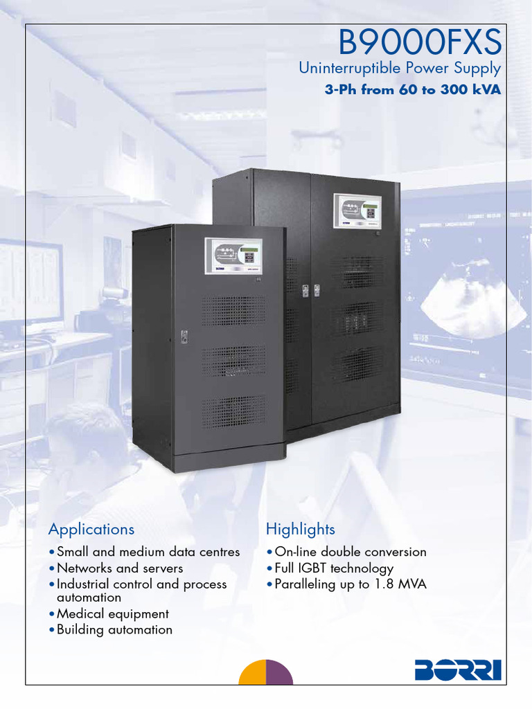 Brochure Borri B9000FXS EN OMG60098revD 03-18 | PDF | Power Supply ...