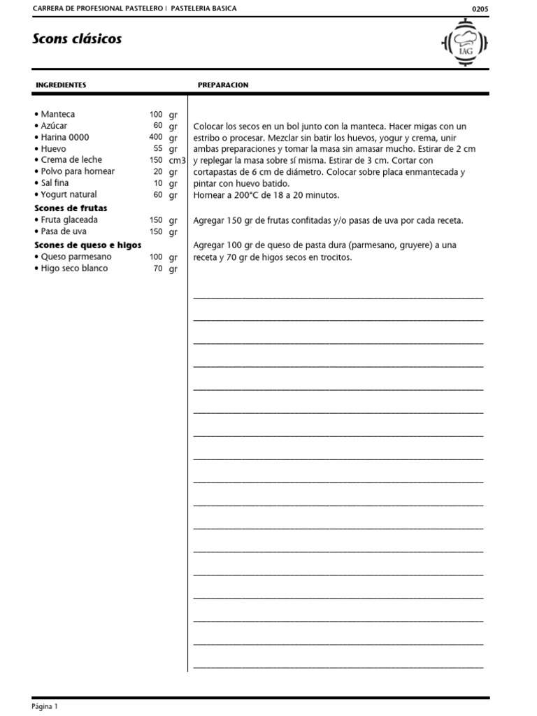 Scons Clásicos 2 | PDF | Confitería | Preparación de comida y bebida