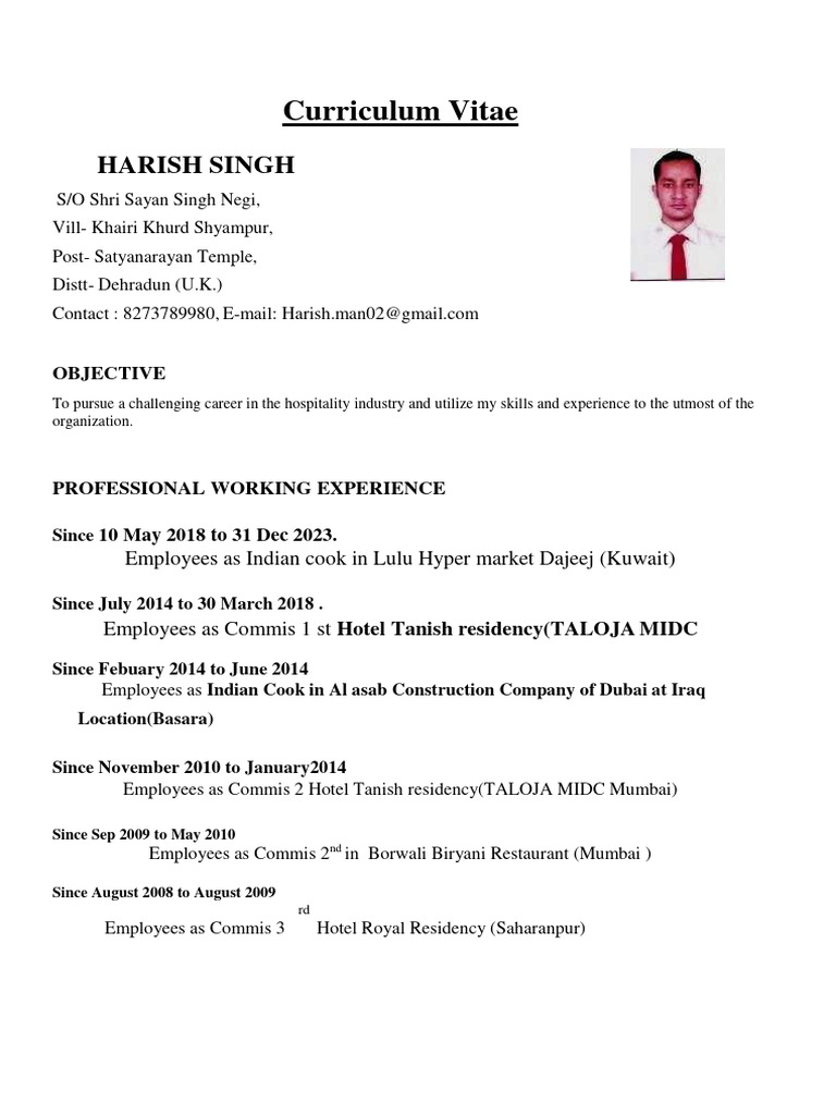 Harish CV | PDF