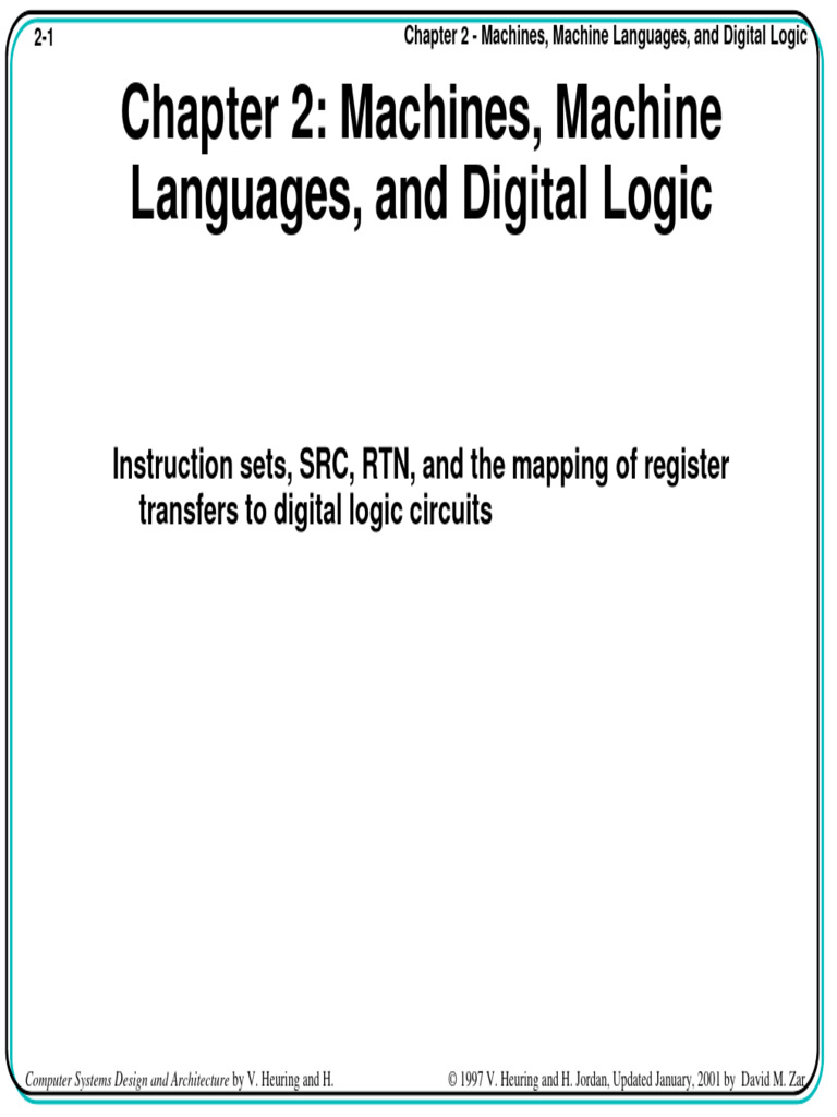 Heuring Chap-2 | PDF | Central Processing Unit | Computer Architecture