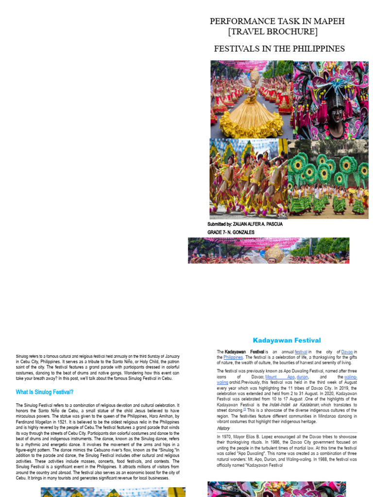 Performance Task in Mapeh | PDF | Cebu