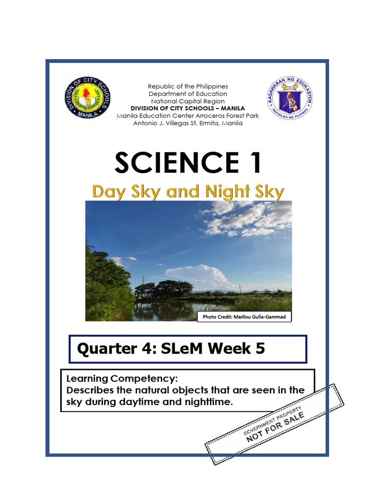 Day and Night Sky Objects Explained | PDF | Sky | Night Sky