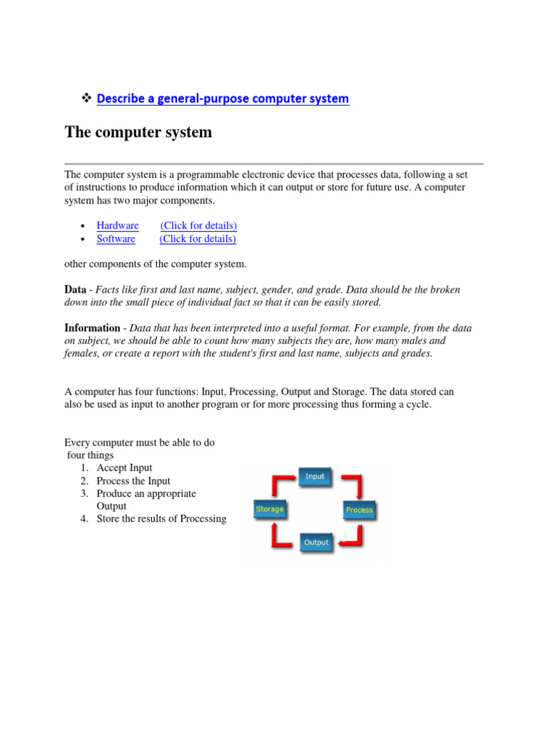 fundamentals_of_hardware_and_software_summary | PDF | Read Only Memory | Computer Data Storage