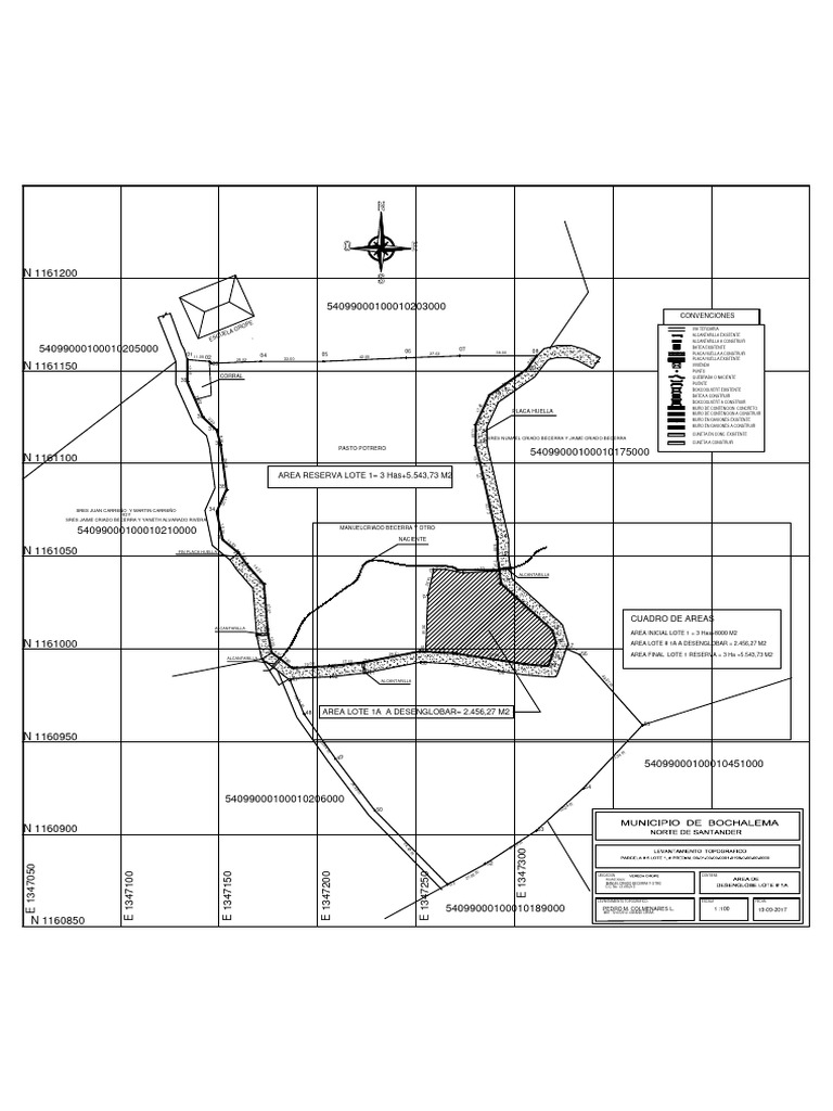 PLANO LOTE # 1 PARCELA 5 VDA OROPE-Model | PDF | Ajedrez