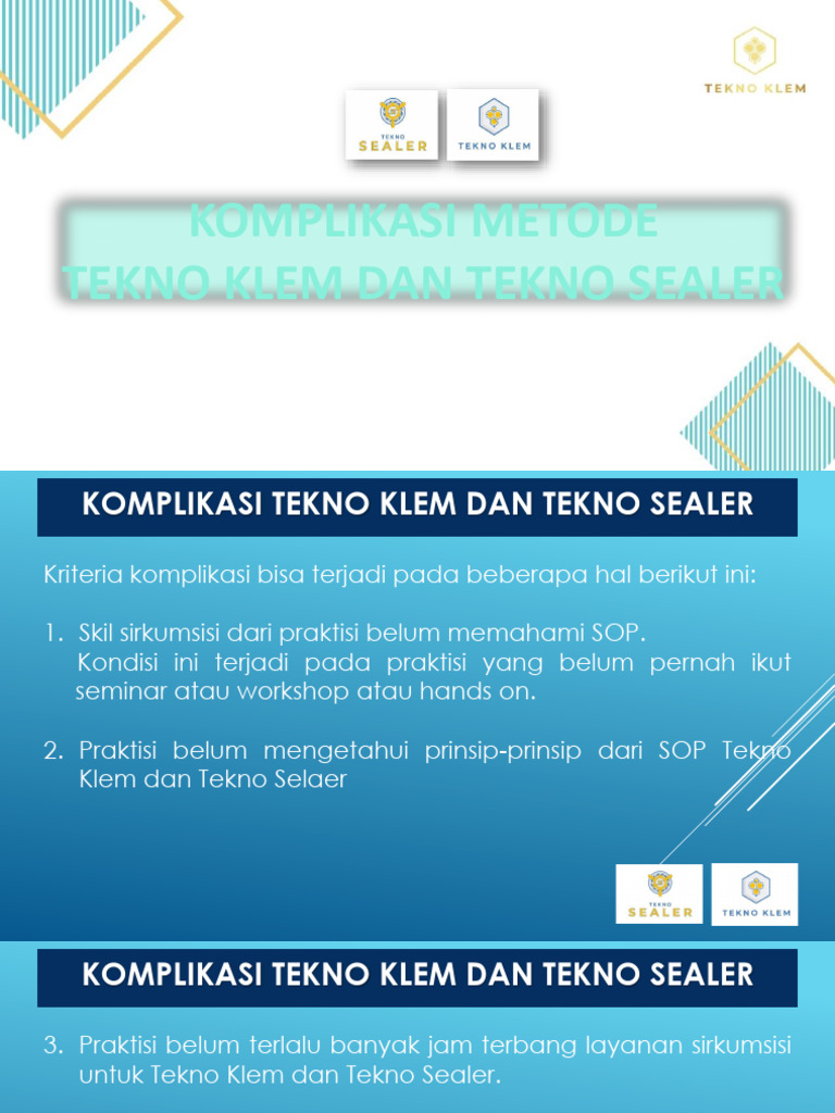 Komplikasi Tekno Sealer | PDF | Griya & Taman