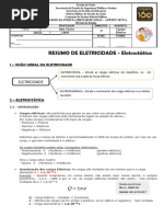Tabela de Fórmulas de Eletrostática | PDF