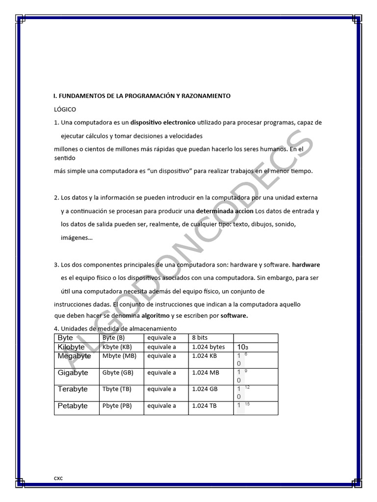 By Geronimospdf | PDF | Hardware de la computadora | Algoritmos