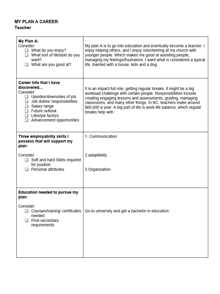 Revised Transition Plan - Plan A and Plan B | PDF | Cost Of Living ...