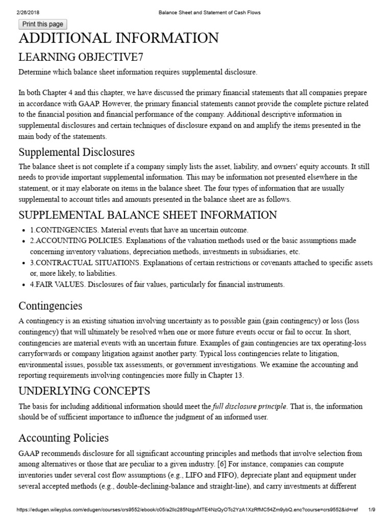 Additional_information | PDF | Fair Value | Balance Sheet