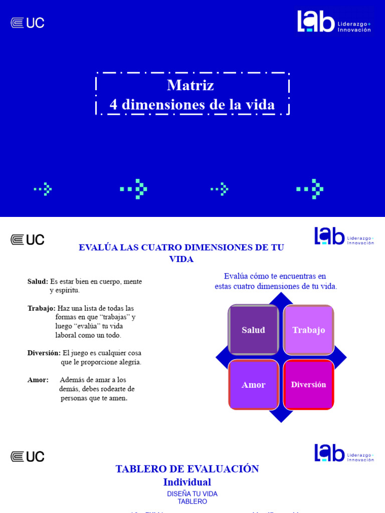 Matriz 4 Dimensiones de La Vida Entregable | PDF