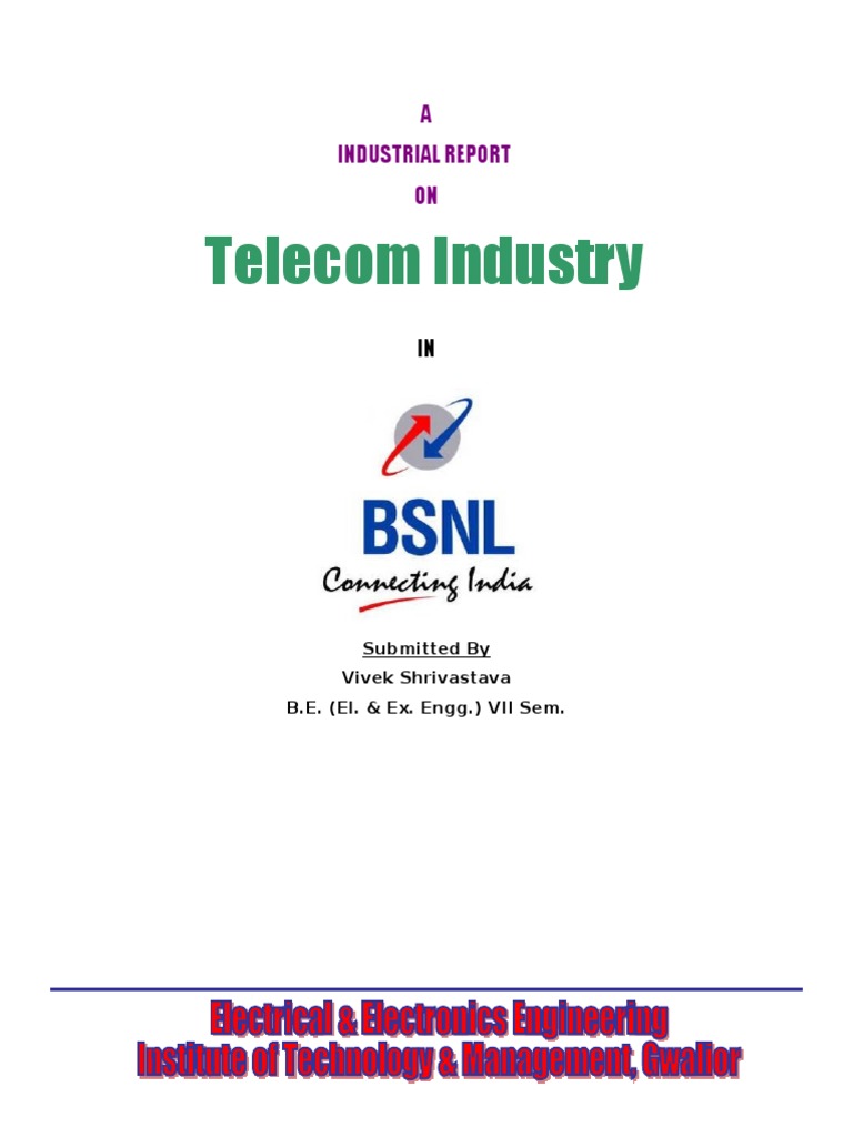 Telecom Industry: A Industrial Report ON | PDF | Code Division Multiple ...