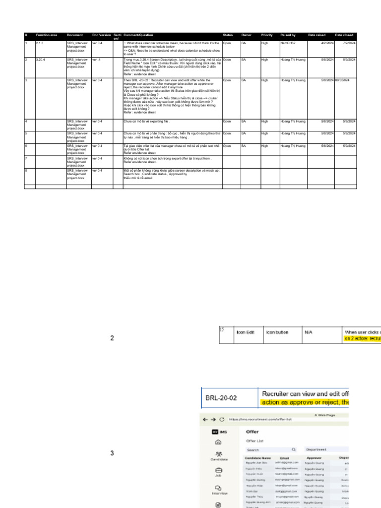QuestionList Template | PDF