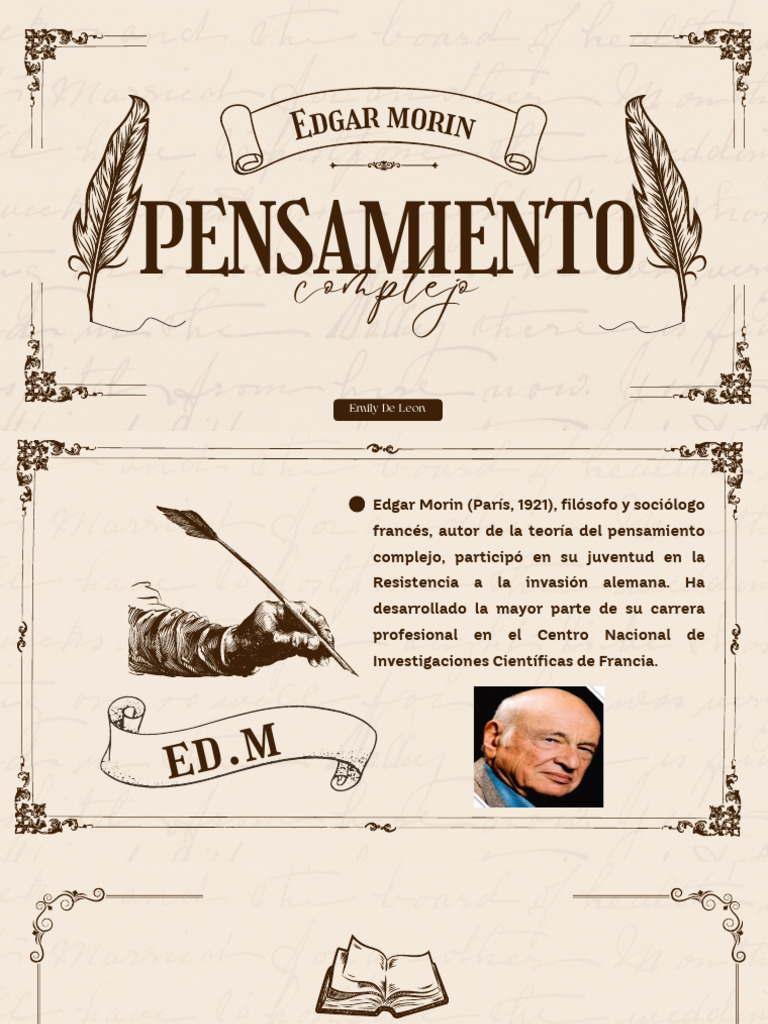Edgar morin (1) | PDF | Conocimiento | Método científico