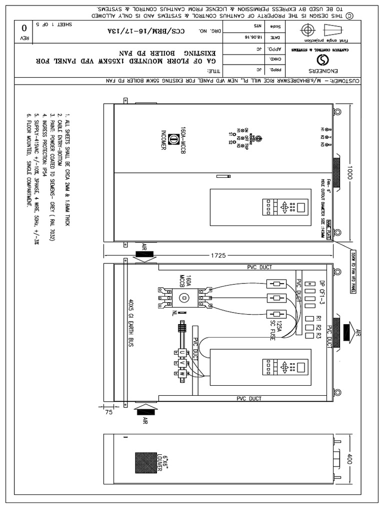 02_CCS_55KW-VFD PANEL_11.06.16.pdf_SH1 to 5 | PDF