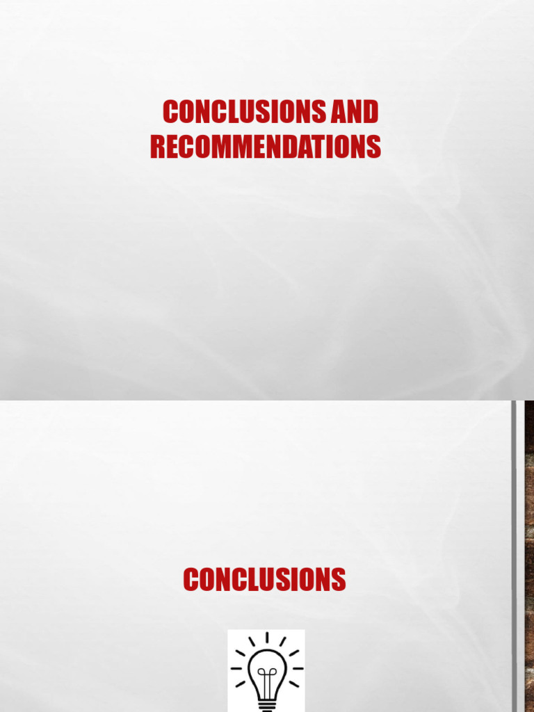 Chapter 5 Conclusions and Recommendations | PDF | Business