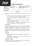 Modelo de Informe de Laboratorio | PDF