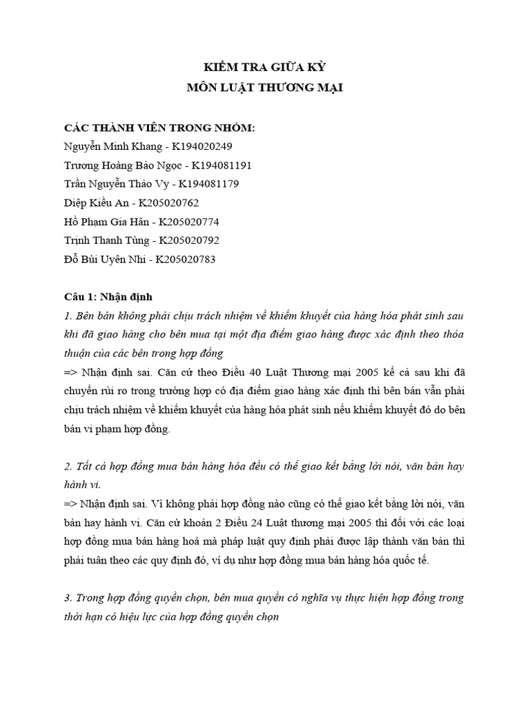 kiểm tra gk LTM TLTK | PDF