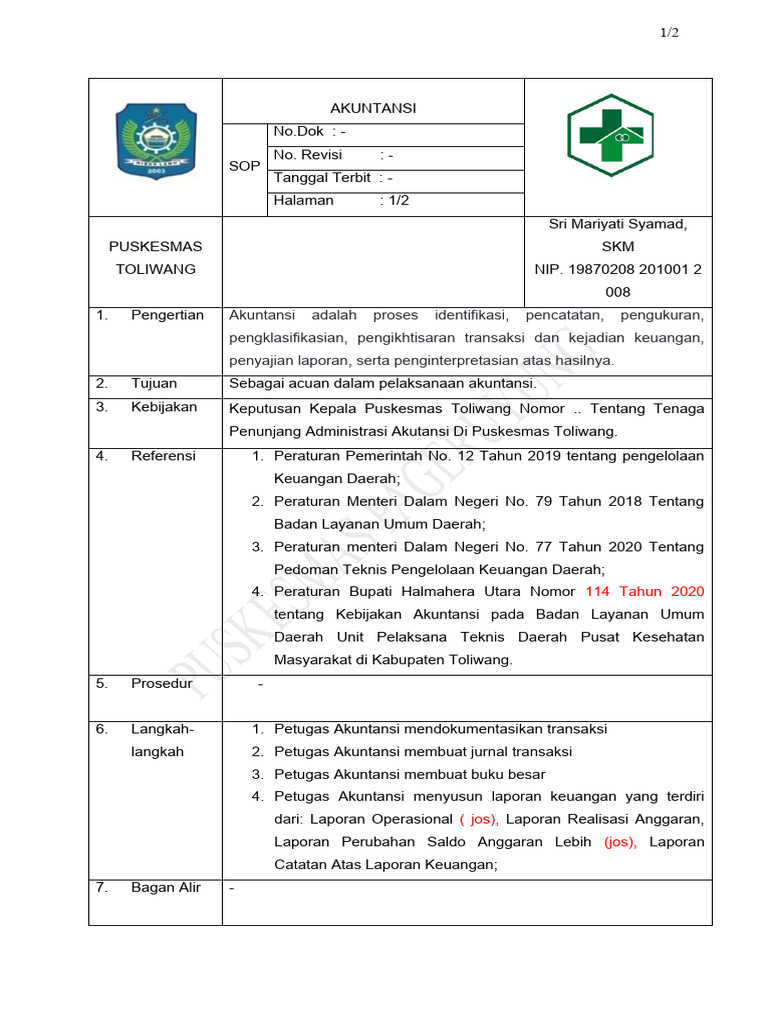 12 Sop Akuntansi | PDF