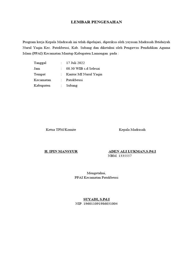 Proker Kamad | PDF | Karier & Perkembangan