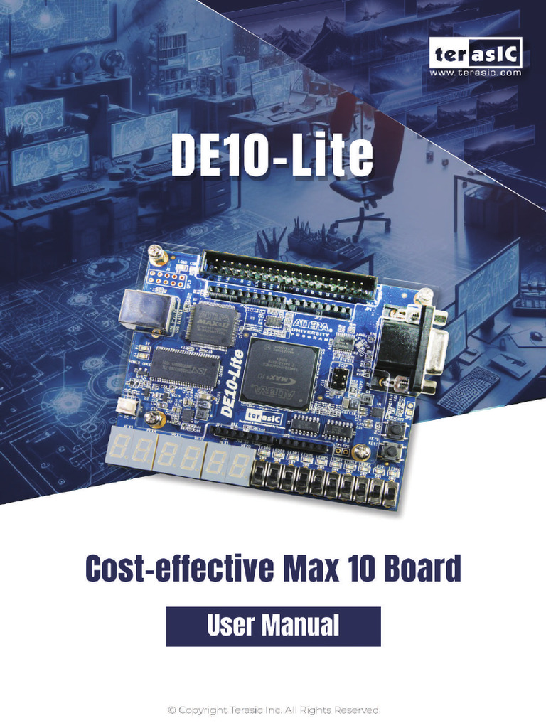 DE10-Lite User Manual | PDF | Analog To Digital Converter | Field Programmable Gate Array
