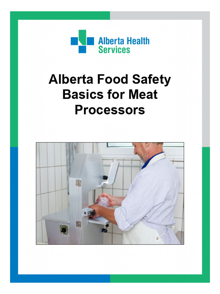 Alberta Food Safety Basics For Meat Processors Booklet | Download Free ...