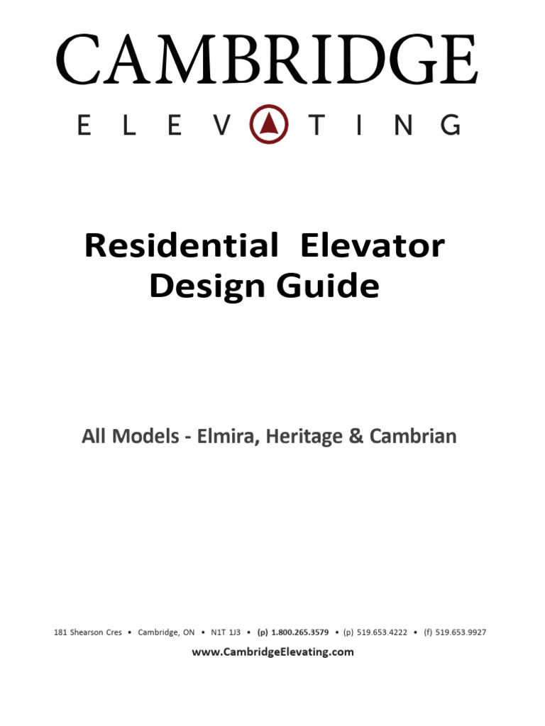 Hydraulic Design Guide | PDF | Elevator | Door