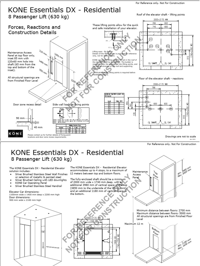 MA240052 Revised 1 KONE Elevator Building Details 2024 04 19 - [A9275096] | PDF | Elevator ...