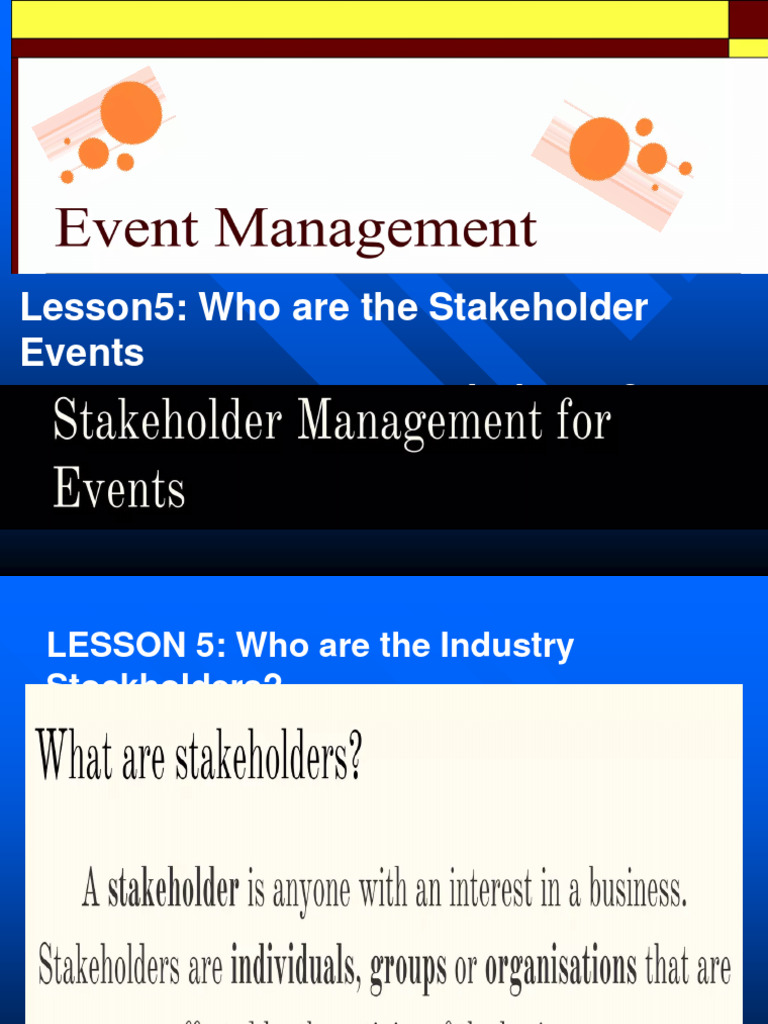 Understanding Industry Stakeholders | PDF