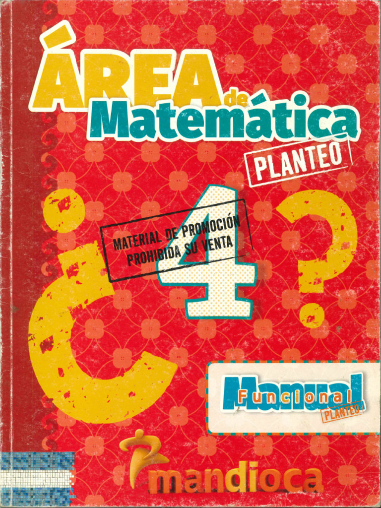Area Matematica Planteo 4 | PDF
