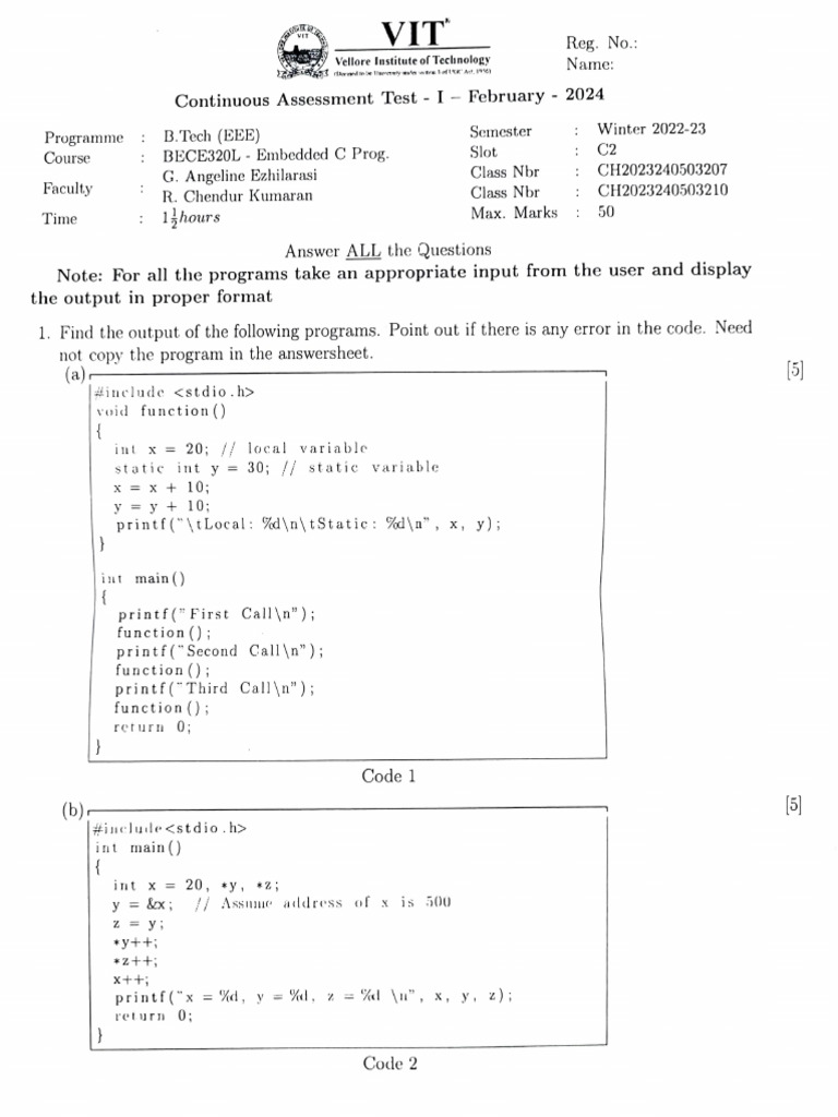 C Cat1&2 | PDF | Integer (Computer Science) | Theory Of Computation