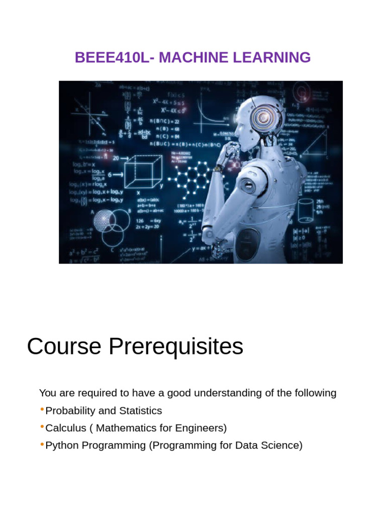 Machine Learning Course Overview | PDF | Machine Learning | Applied Mathematics