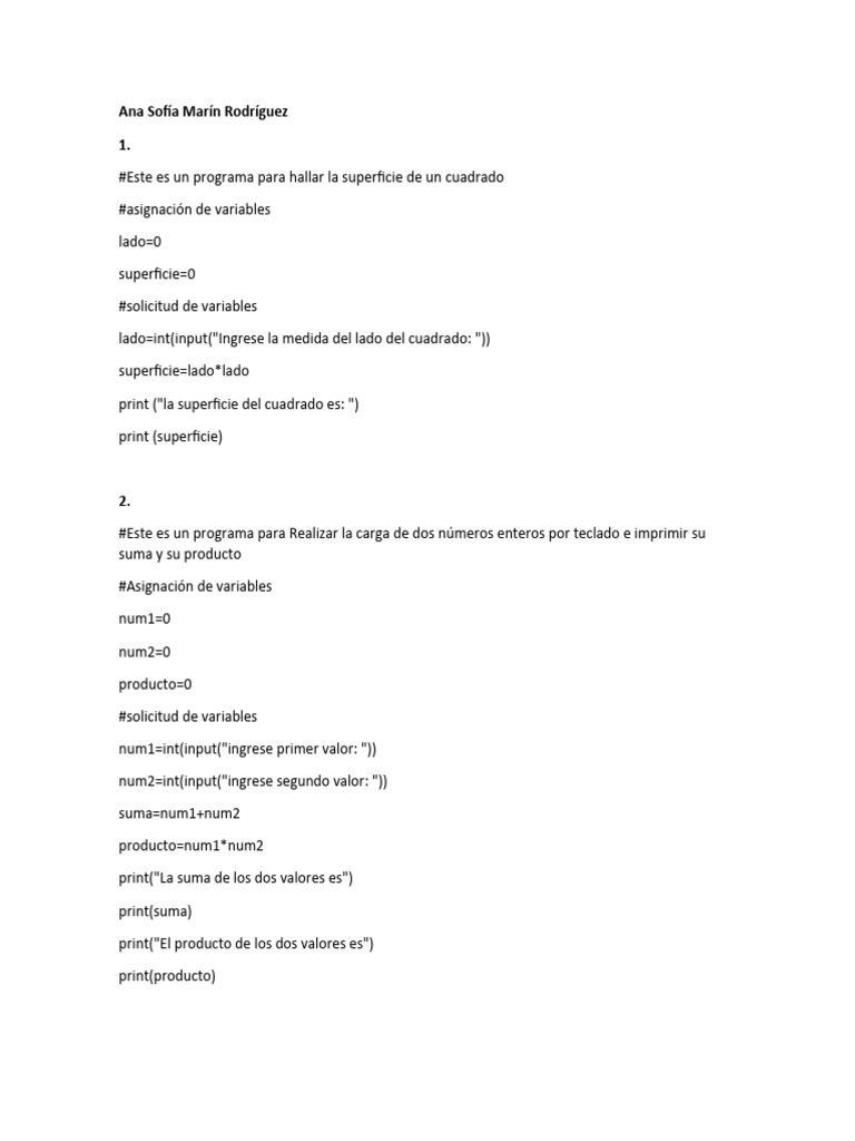 Programacion en Python | PDF