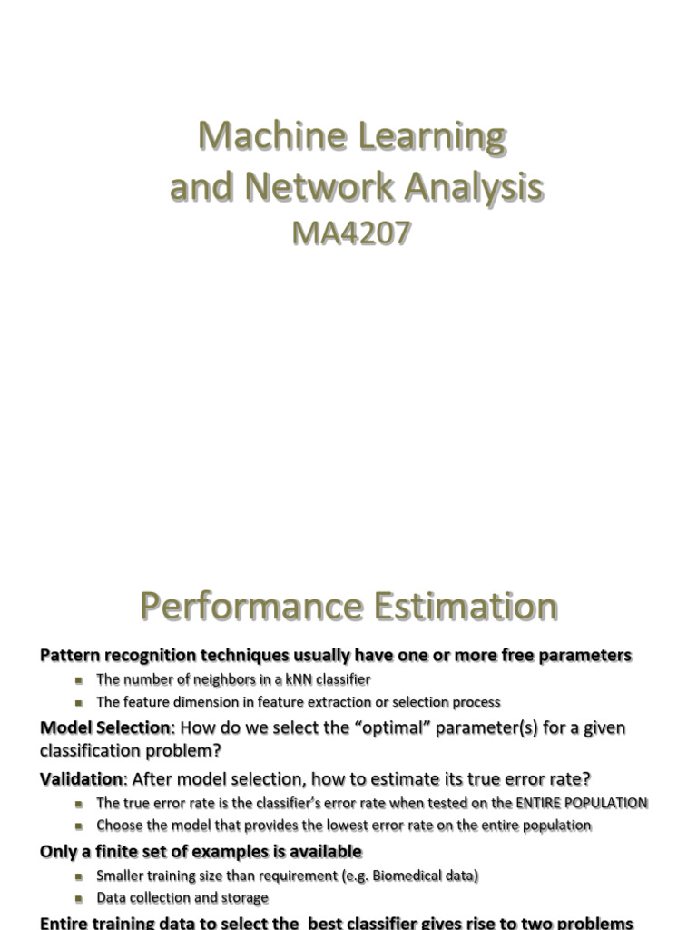 Validation Slides | PDF | Resampling (Statistics) | Cross Validation (Statistics)
