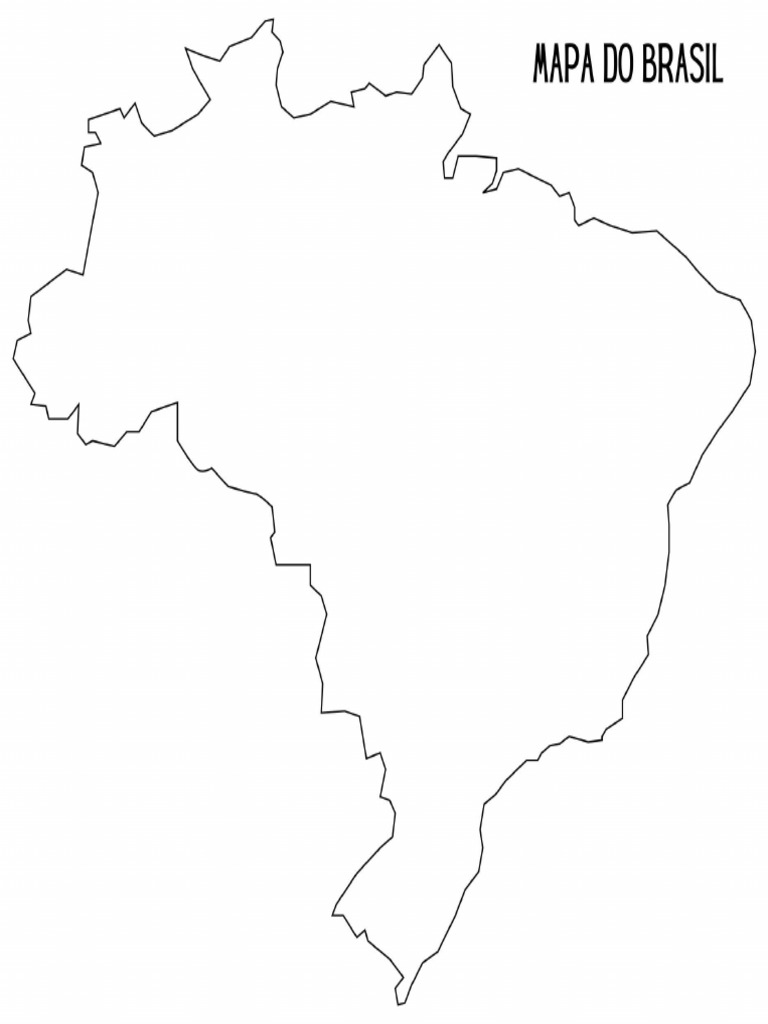Mapa Do Brasil para Imprimir Compressed | PDF