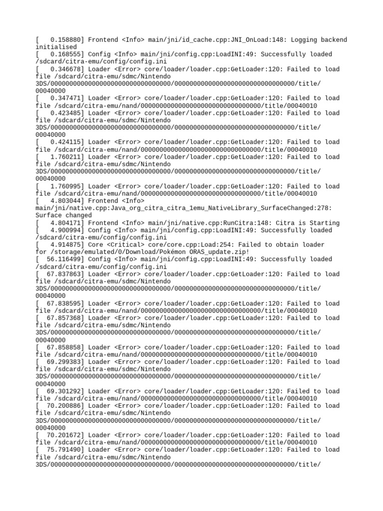 citra_log | PDF | Video Game Hardware | Nintendo Hardware